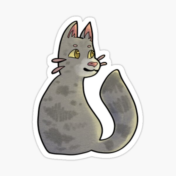 "Grey Cat" Sticker by thalassina | Redbubble