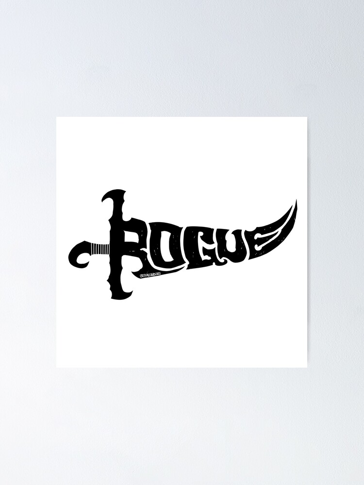 "D&D Rogue Class Logo" Poster for Sale by CriticalLOL | Redbubble