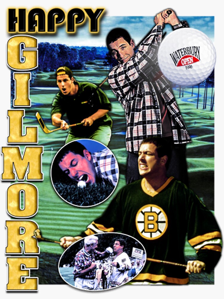 "Happy Gilmore T-ShirtVintage Happy Gilmore " Sticker by ToveBadune ...