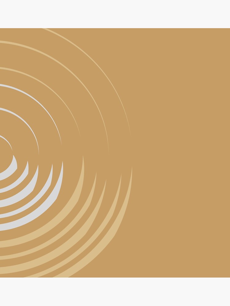 "Terracotta Boho Sound Waves Ripple Effect" Art Print for Sale by ...