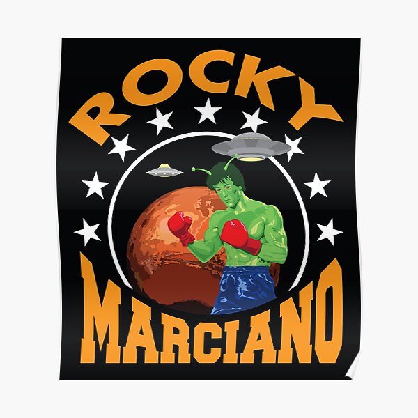 "Rocky Marciano Black" Poster for Sale by gambitto | Redbubble