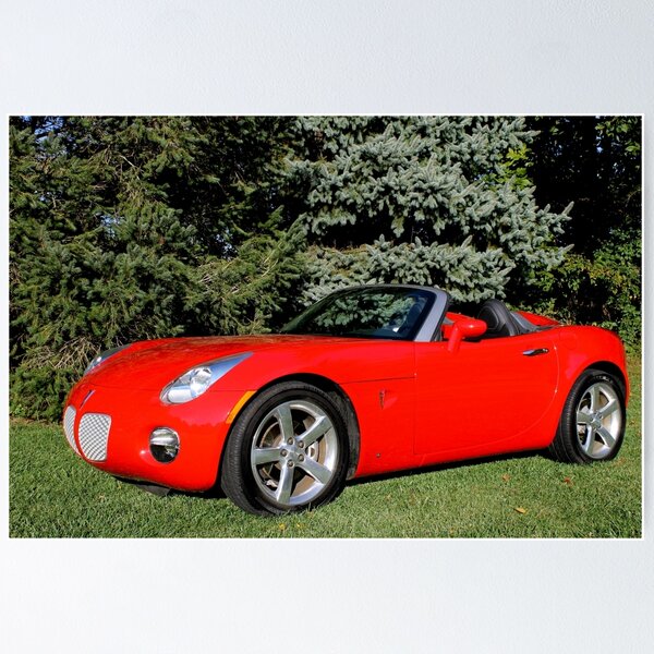 "Red Pontiac Solstice" Poster for Sale by runner007 | Redbubble