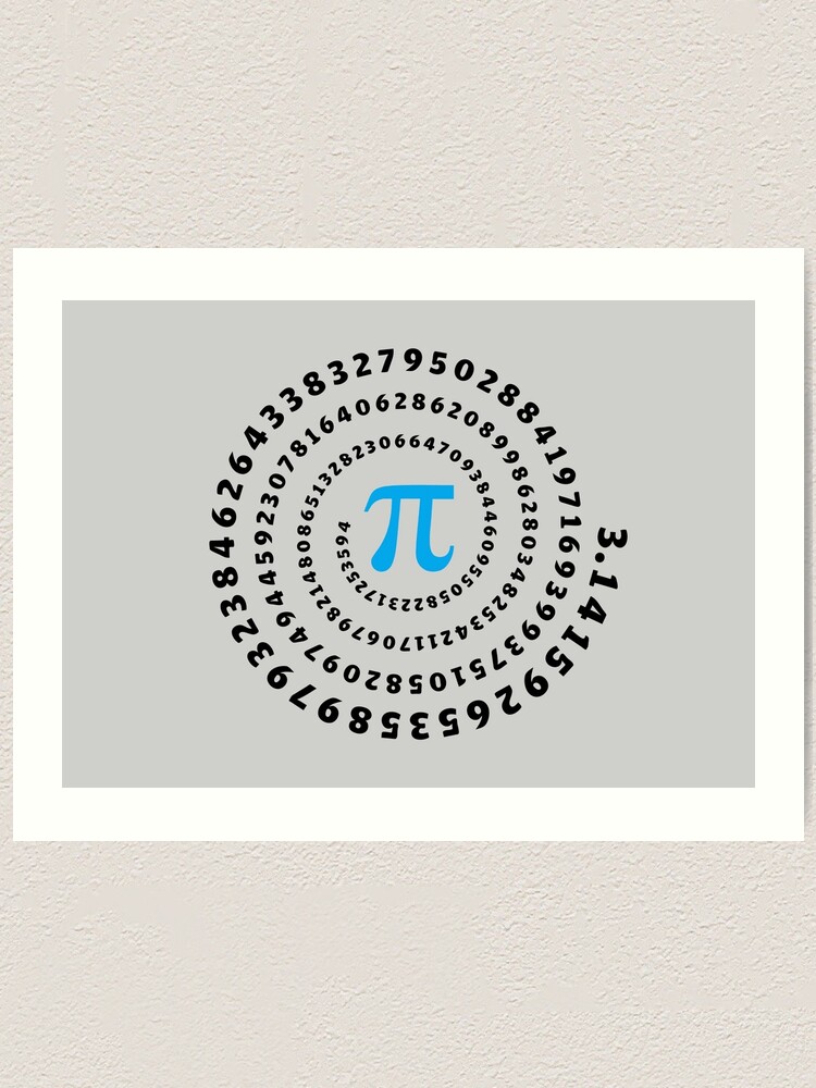 "Pi, π, Spiral, Mathematics, Pi Day, Infinity, " Art Print by nitty ...