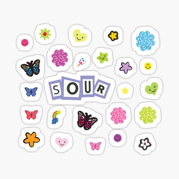 "Sour Title + s " Sticker for Sale by RenLavanans | Redbubble