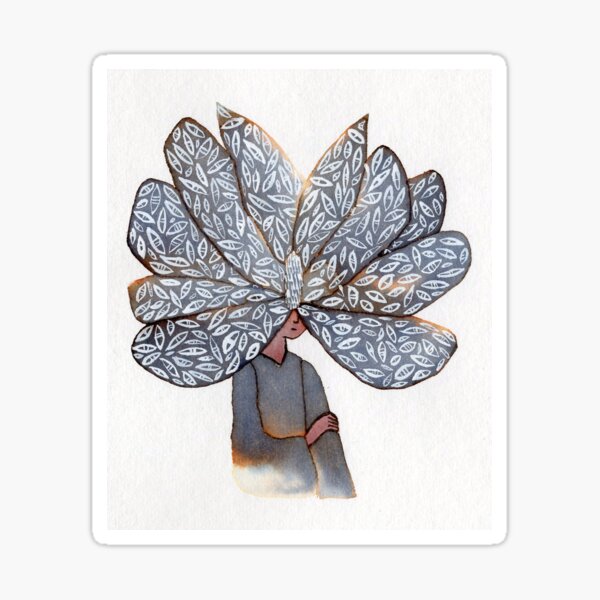 "Moth Oracle" Sticker for Sale by hikkora | Redbubble