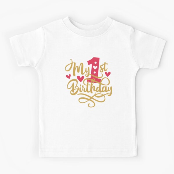 1st Birthday Oaklee Kids T-Shirts for Sale | Redbubble