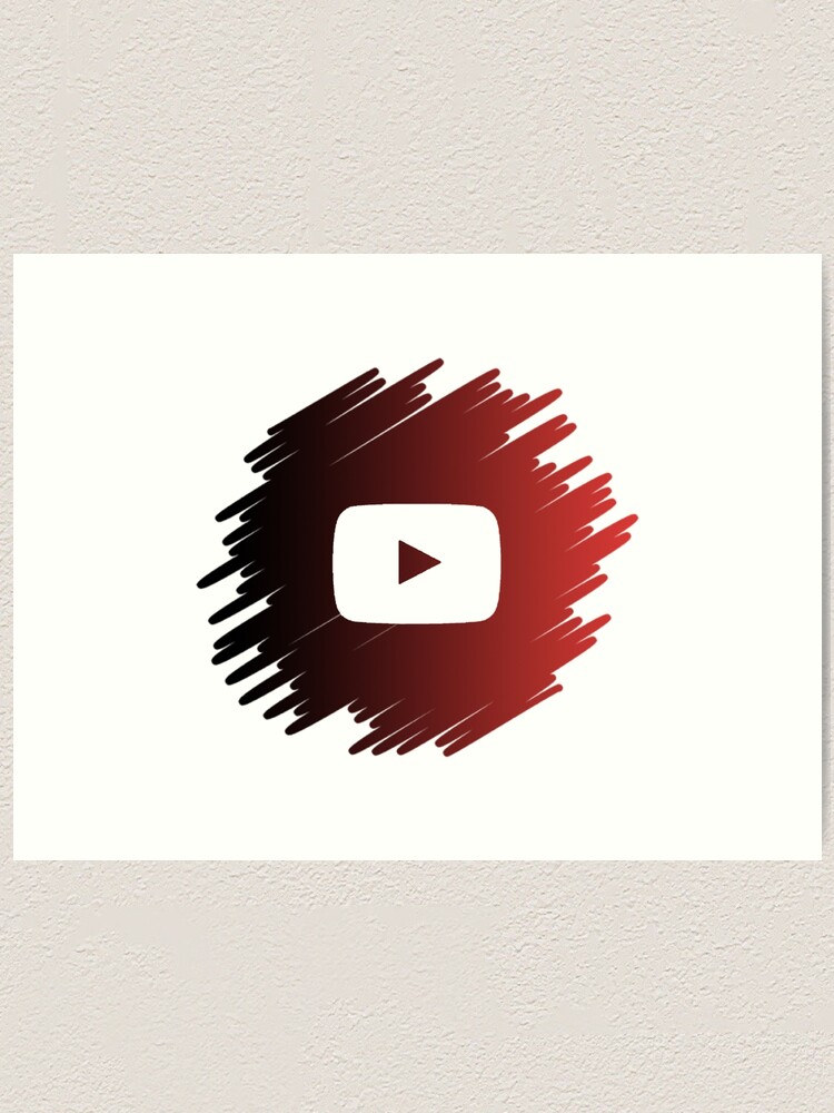 "youtube logo" Art Print for Sale by Chaser1107 | Redbubble