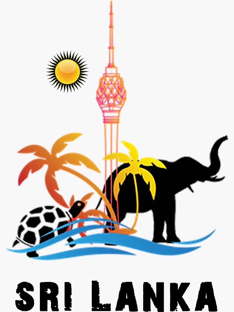 "sri lanka Tourism " Sticker for Sale by Hasthiart | Redbubble
