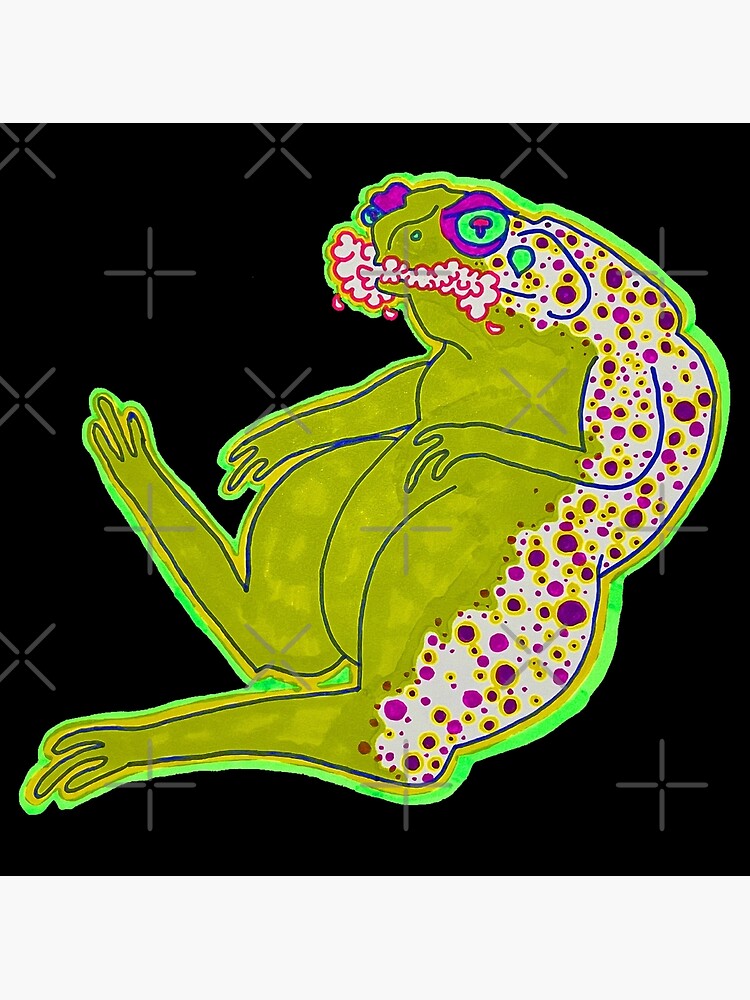 "Frothy psychedelic cane toad " Poster for Sale by SeriouslyStrawA ...