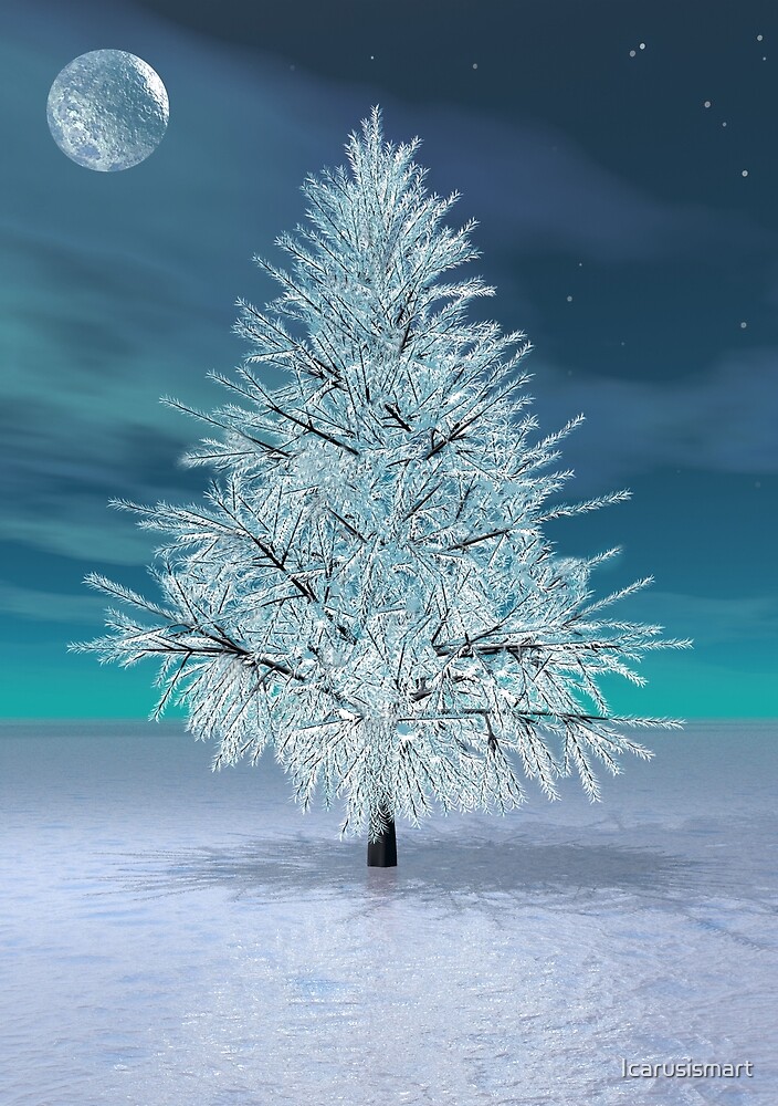"Christmas Moonlight" by Icarusismart | Redbubble