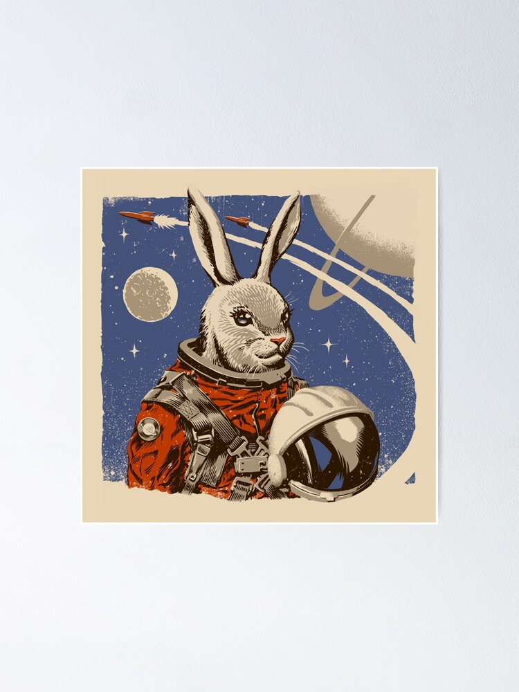 "Soviet Space Rabbit" Poster for Sale by sketchboy01 | Redbubble