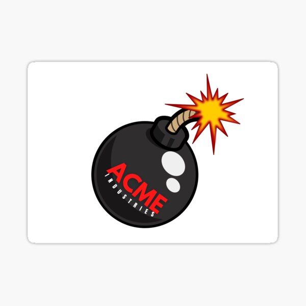 "ACME industries bomb" Sticker for Sale by TheOtherShore | Redbubble