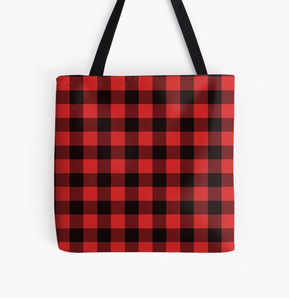 "Buffalo Check Red And Black Plaid" Tote Bag for Sale by rewstudio ...