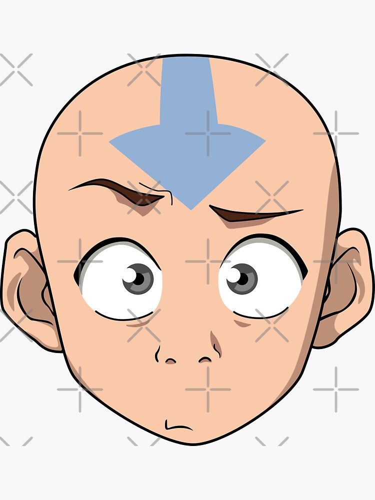 "Aang Expression - Collect them all!!" Sticker for Sale by ...