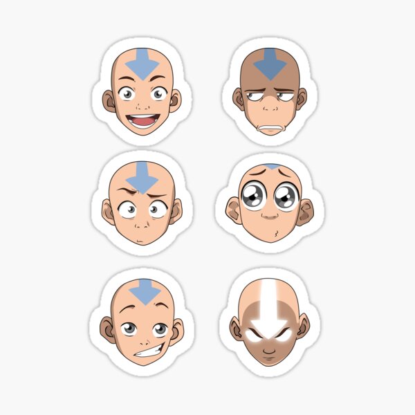 "Aang Expression - Sticker Collection!" Sticker for Sale by ...