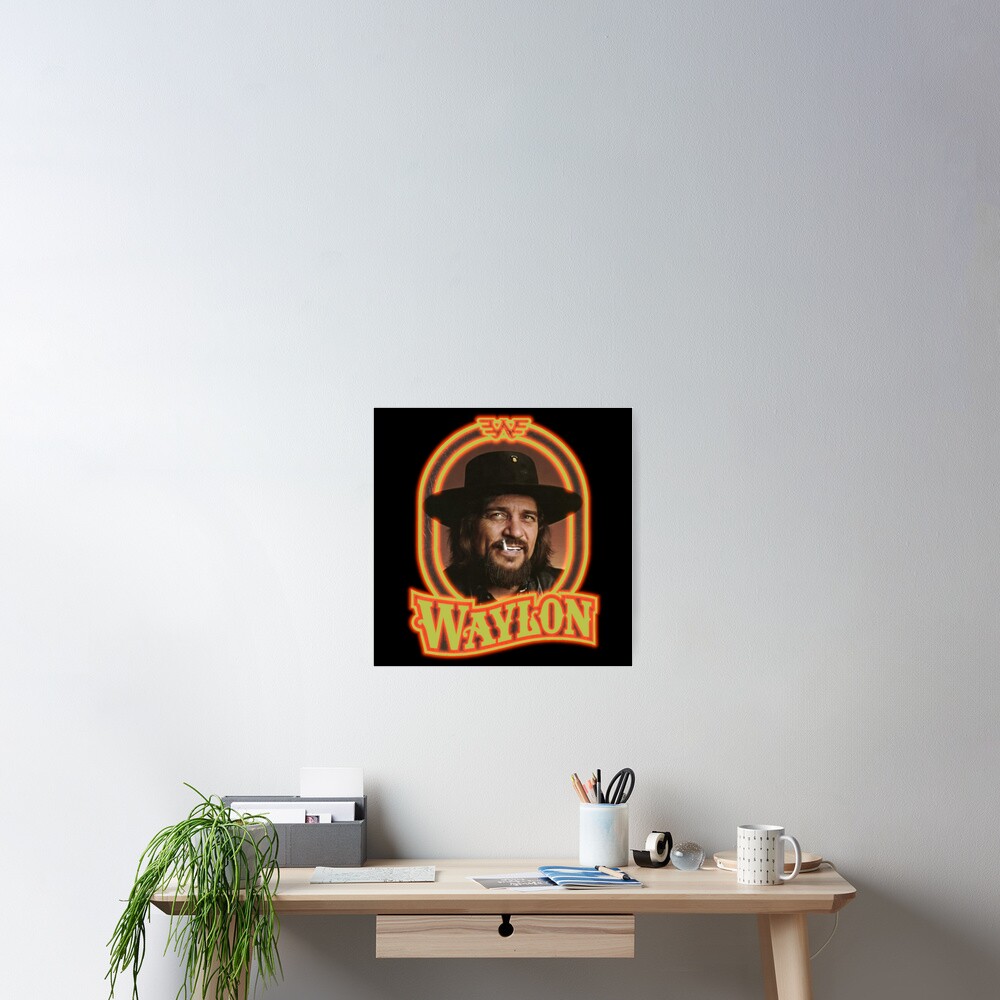 "Waylon Jennings Smoking" Poster for Sale by RazorStore | Redbubble