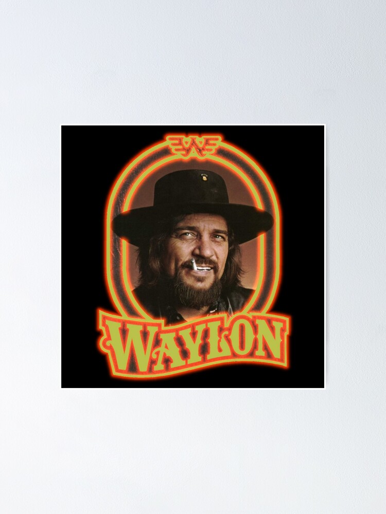 "Waylon Jennings Smoking" Poster for Sale by RazorStore | Redbubble