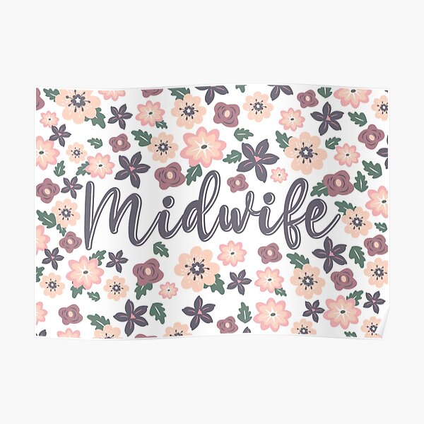 "Aesthetic Midwife Boho Style Floral | Design Apprentice Midwife ...