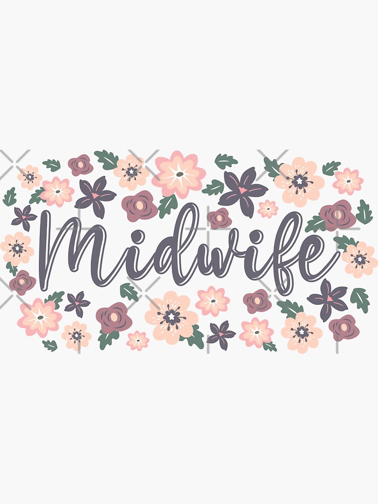 "Aesthetic Midwife Boho Style Floral | Design Apprentice Midwife ...