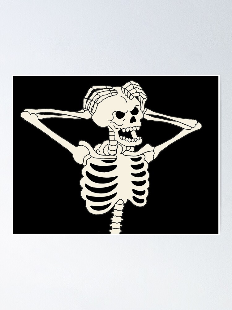 "Skeleton meme " Poster for Sale by iredesing | Redbubble