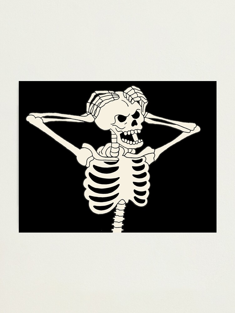 Skeleton Meme Photographic Print For Sale By Iredesing Redbubble