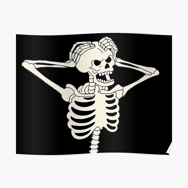 "Skeleton meme " Poster by iredesing | Redbubble