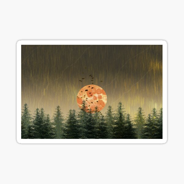 "The scape" Sticker for Sale by cesartorresart | Redbubble