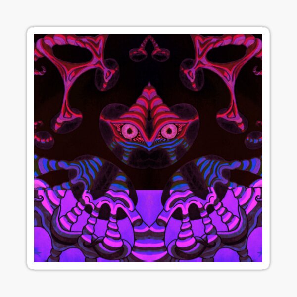 "Intestine monster color swap 4" Sticker by Kaleidomorph | Redbubble