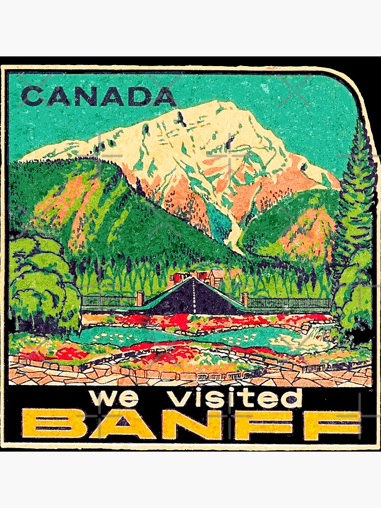 "Banff Canada Vintage decal " Poster by BarnFindDave | Redbubble