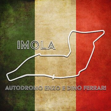 "Imola Grand Prix Circuit on Italian Flag" Sticker for Sale by ...
