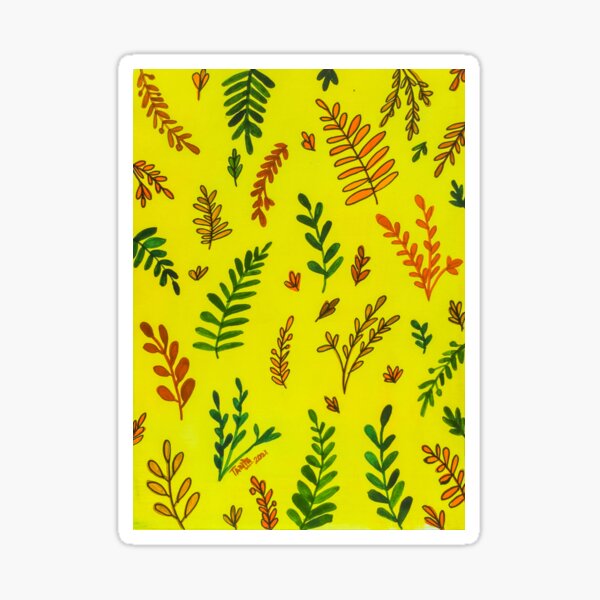 "Fall leaves" Sticker for Sale by TaniaCanvasLife | Redbubble