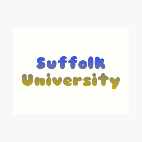 "Suffolk University Bubble Logo" Art Print for Sale by gracestickers23 ...