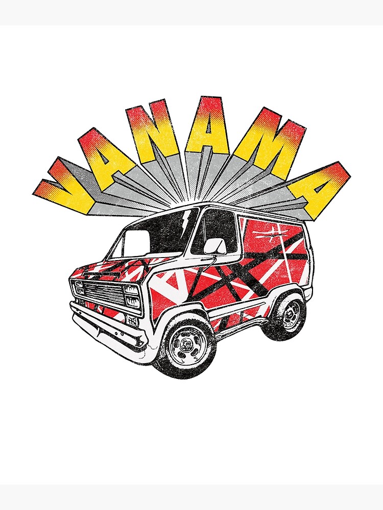 "VANAMA - rock n roll van tour parody distressed retro vintage style ...