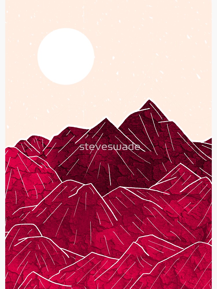 "Ruby Mountains" Sticker by steveswade | Redbubble