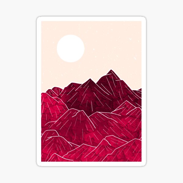 "Ruby Mountains" Sticker by steveswade | Redbubble