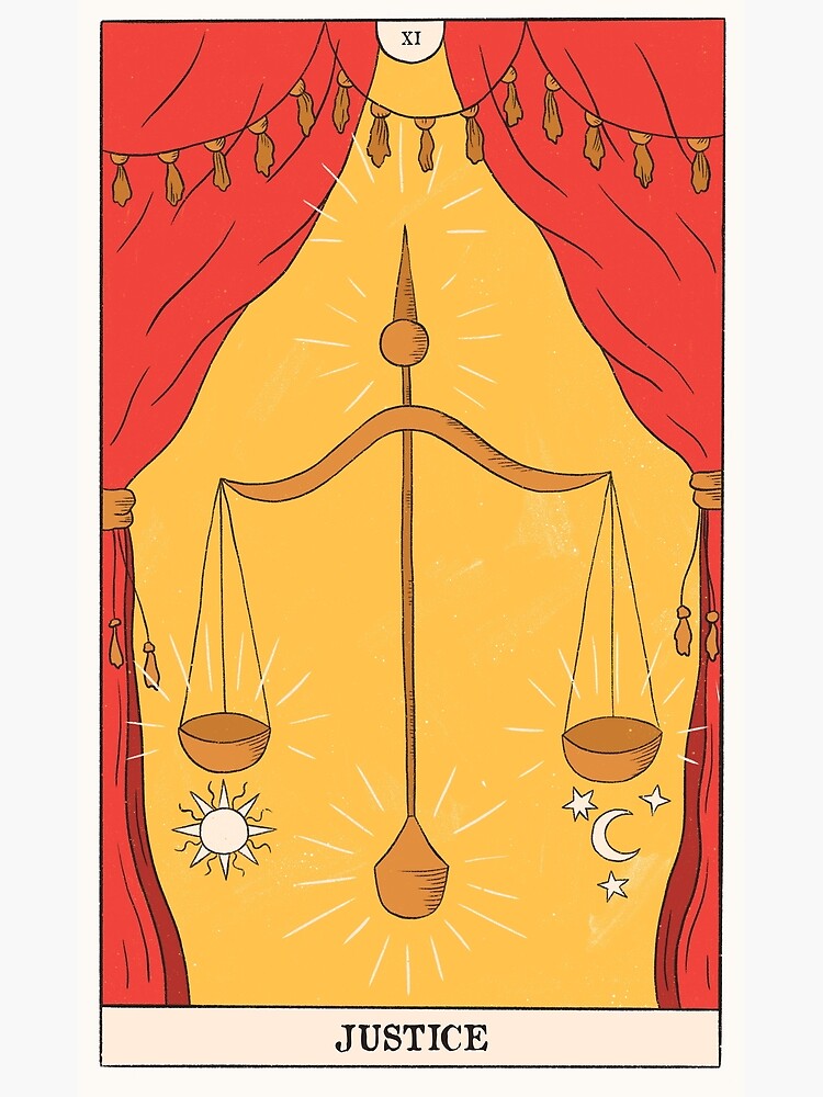 "Justice - Tarot Cards - MAJOR ARCANA" Poster for Sale by All-Streets ...
