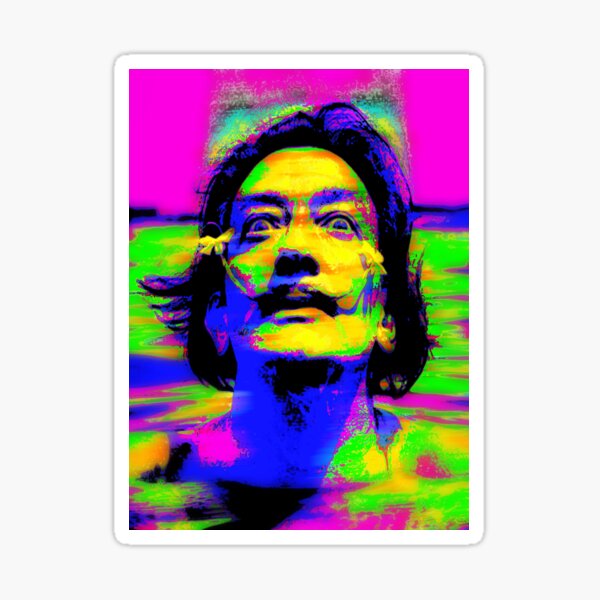 "Colored Dali" Sticker by LancasterSite | Redbubble