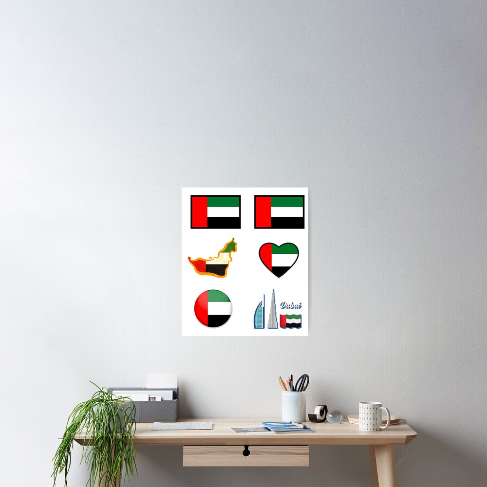 "UAE Flag" Poster for Sale by infazbdeen | Redbubble