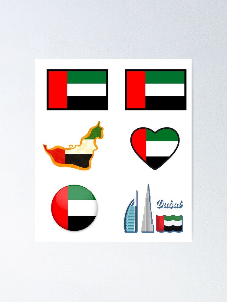 "UAE Flag" Poster for Sale by infazbdeen | Redbubble