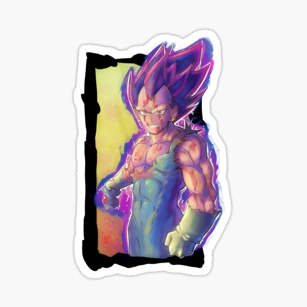 "Ultra Ego Vegeta " Sticker for Sale by BoutsOfTheBlind | Redbubble