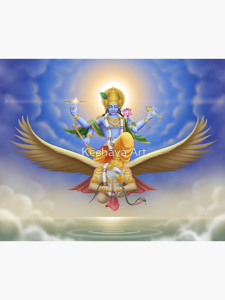 "Sri Vishnu and Garuda" Photographic Print for Sale by SolaceOm | Redbubble