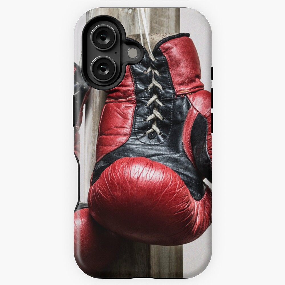 "Red, vintage boxing gloves" Metal Print for Sale by DimDom | Redbubble