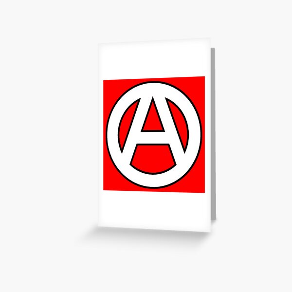 "Anarchy Symbol--White, Black Outline on a Transparent Background ...