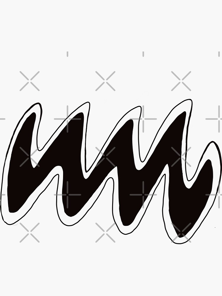 "Swiggle design " Sticker for Sale by vibercheck | Redbubble