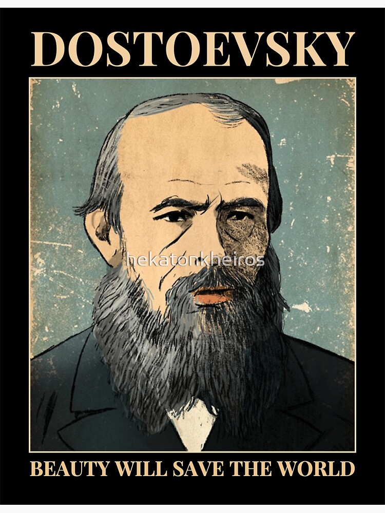 "Fyodor Mikhailovich Dostoevsky" Sticker for Sale by hekatonkheiros ...