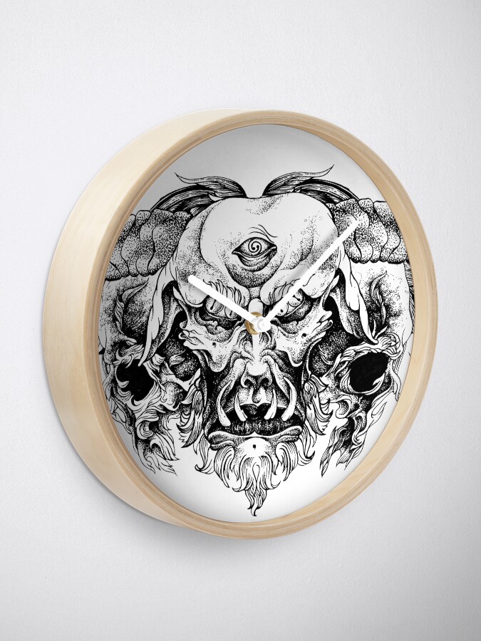 "Demon" Clock for Sale by rottenfantom | Redbubble