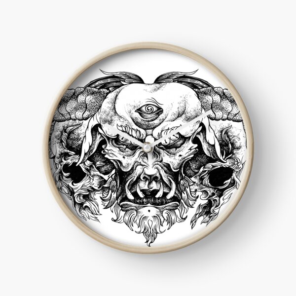 "Demon" Clock for Sale by rottenfantom | Redbubble