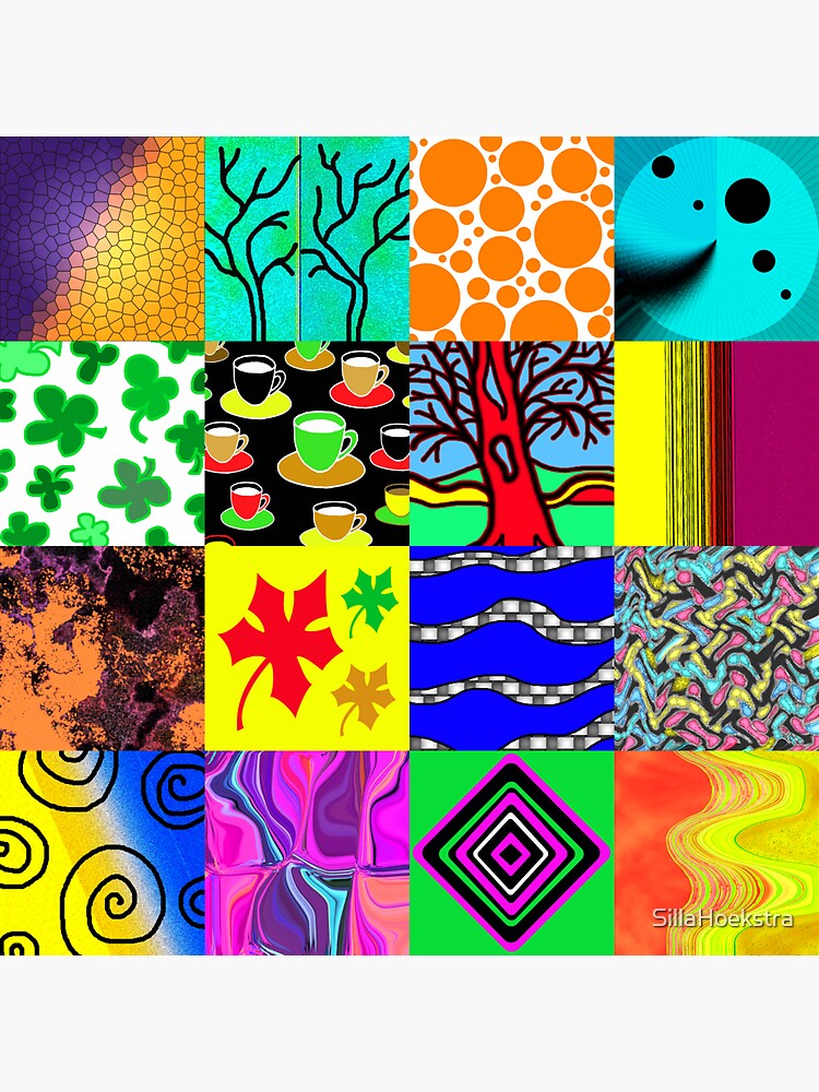 "Abstract Altered Art Collage Number Two" Sticker by SillaHoekstra ...