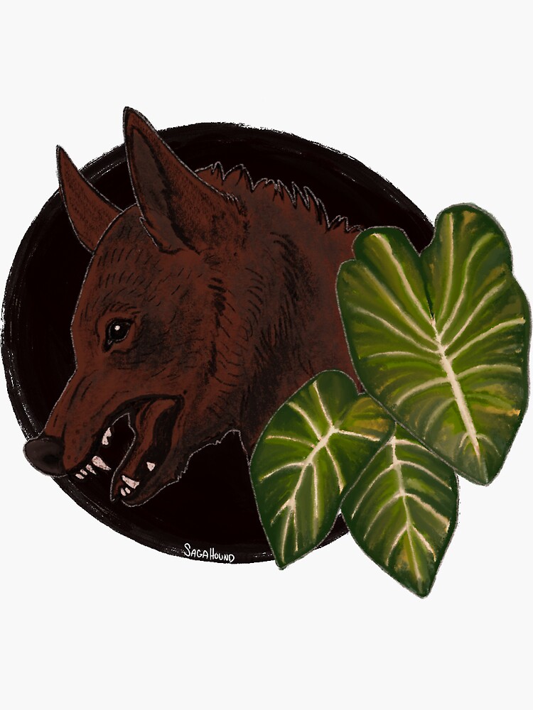 "Red Dog" Sticker for Sale by SagahoundArt | Redbubble
