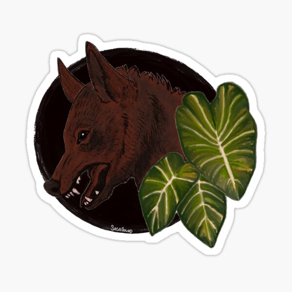 "Red Dog" Sticker for Sale by SagahoundArt | Redbubble